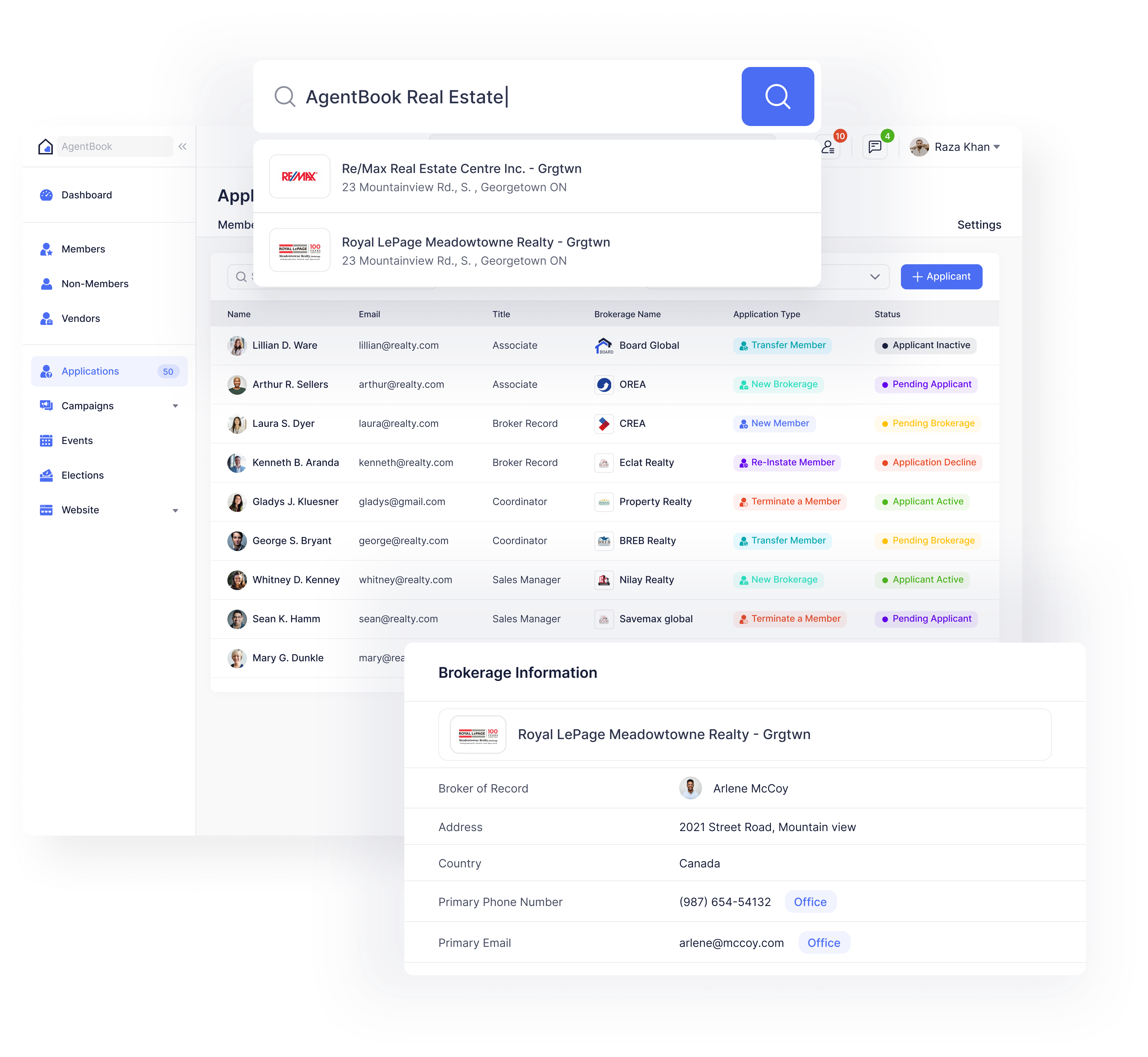 AgentBook | Real Estate Association Management System (AMS)