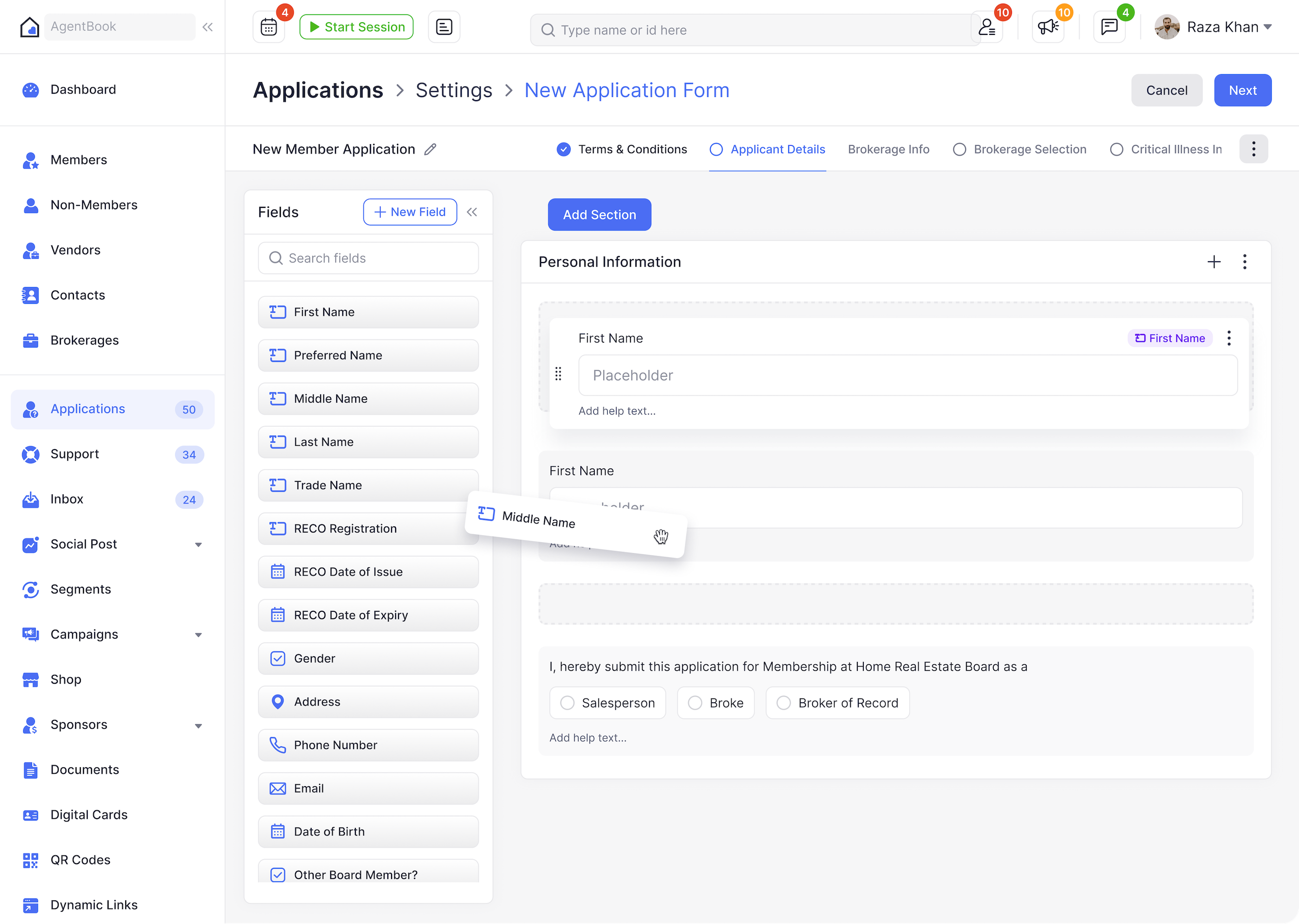 AgentBook | Real Estate Association Management System (AMS)