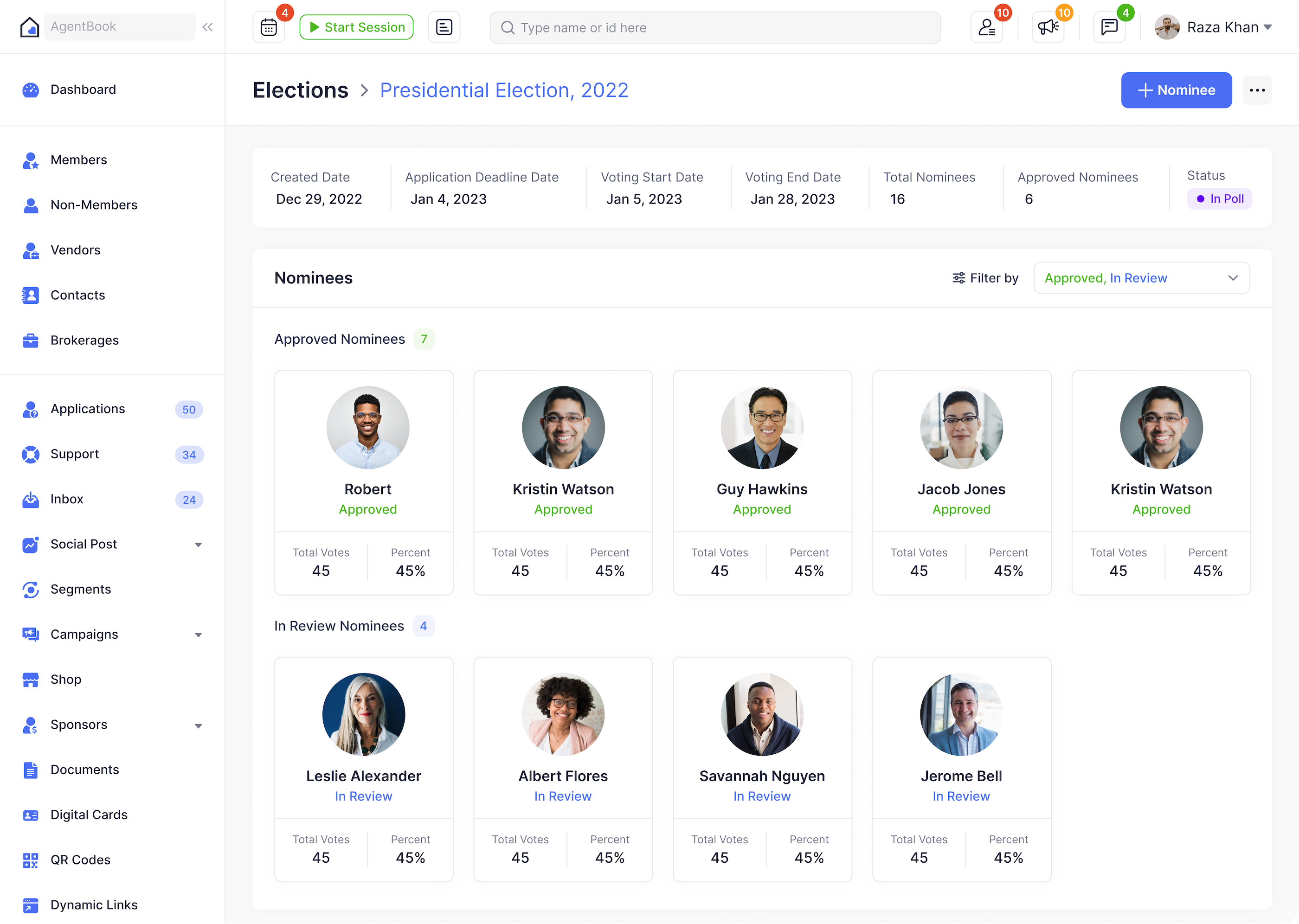 AgentBook | Real Estate Association Management System (AMS)
