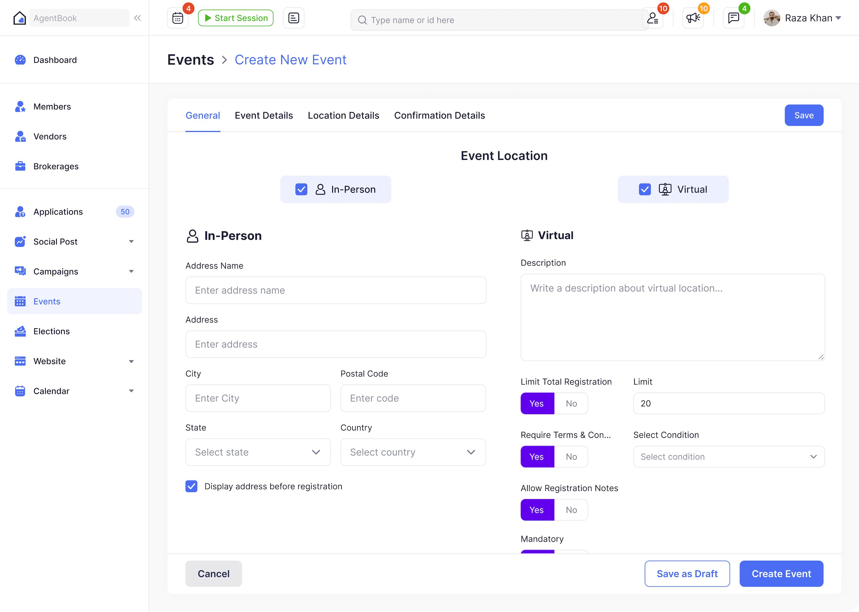AgentBook | Real Estate Association Management System (AMS)